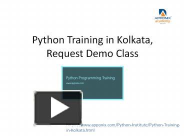 Python Training in Kolkata, Request Demo Class presentation | free to ...