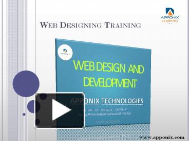 PPT – Web Designing Training course PowerPoint presentation | free to ...