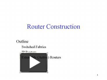 PPT – Router Construction PowerPoint presentation | free to view - id ...