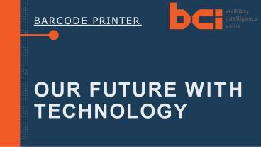 PPT – Barcode Printer PowerPoint presentation | free to download - id ...