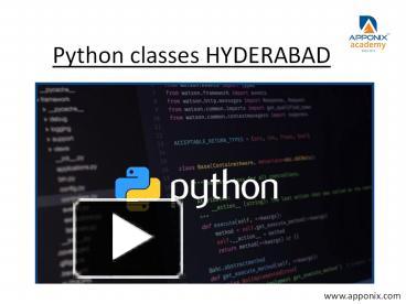 PPT – Python Training Training Institute PowerPoint presentation | free ...