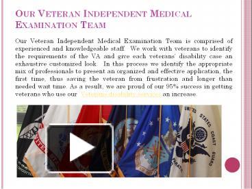 PPT – Veteran Independent Medical Examination PowerPoint presentation ...