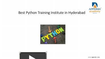 PPT – Best Python Training Training Institute in Hyderabad PowerPoint ...