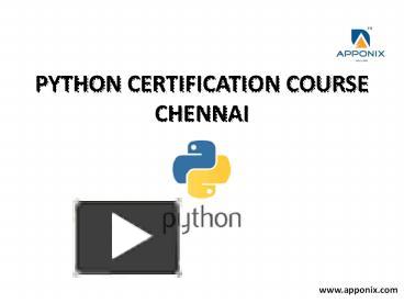 PPT – Python-Training-in-Chennai PowerPoint presentation | free to ...