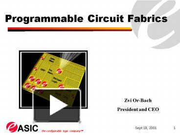 PPT – Programmable Circuit Fabrics PowerPoint presentation | free to ...