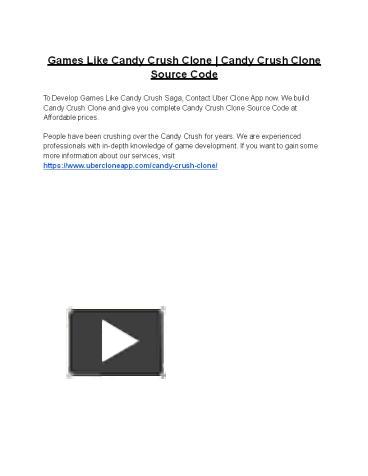 Games Like Candy Crush Clone | Candy Crush Clone Source Code ...