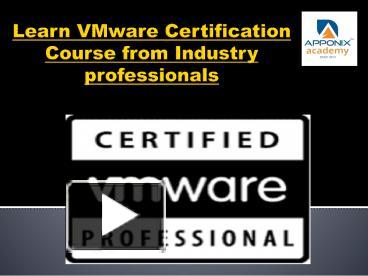 Vmware training course presentation | free to download