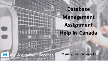 PPT – Database Management Assignment Help PowerPoint presentation ...