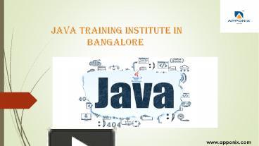 PPT – JAVA TRAINING INSTITUTE IN BANGALORE PowerPoint presentation ...