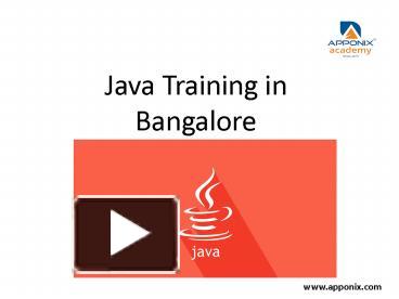 java Training in Bangalore presentation | free to download
