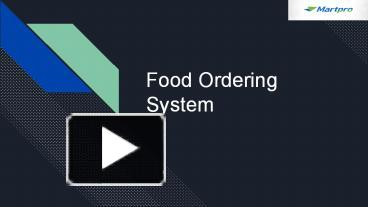 Food Ordering System presentation | free to download