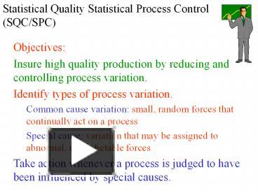 Statistical Quality Statistical Process Control (SQC/SPC) presentation ...
