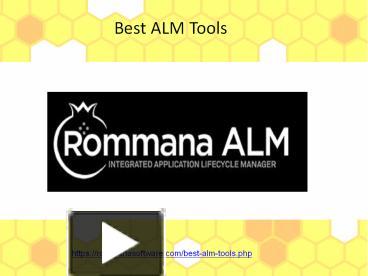 Best ALM Tools presentation | free to download