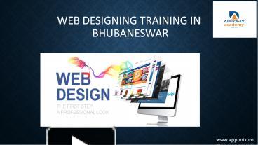 PPT – Web Designing Training in Bhubaneswar - 100% Job Guaranteed ...