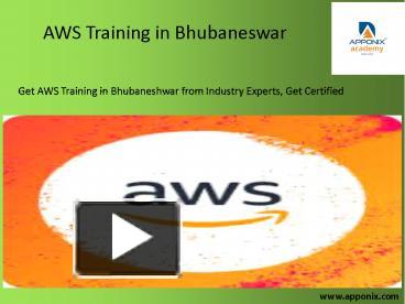 AWS Training in Bhubaneswar presentation | free to download