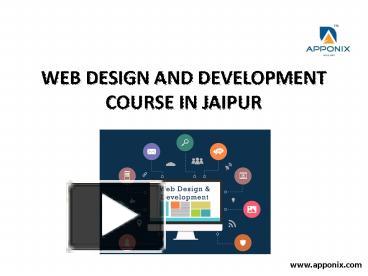 PPT – Web-Design-and-Development-Training-in-Jaipur PowerPoint ...