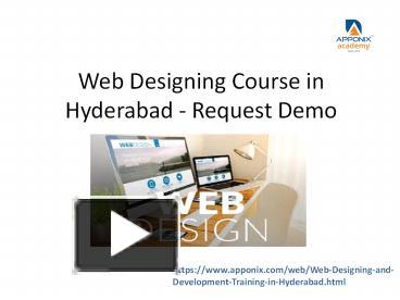 PPT – Web Designing Course in Hyderabad - Request Demo PowerPoint ...