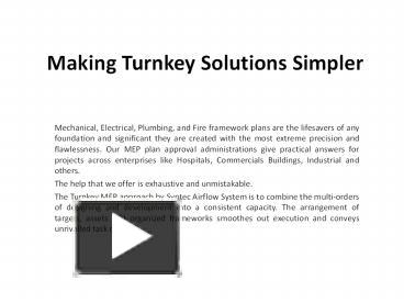 PPT – MAKING TURNKEY SOLUTIONS SIMPLER PowerPoint presentation | free ...