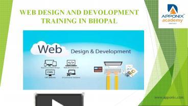 PPT – Web Design and Development Training in Bhopal PowerPoint ...