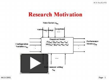 Research Motivation presentation | free to view