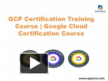 GCP Certification Training Course | Google Cloud Certification Course ...
