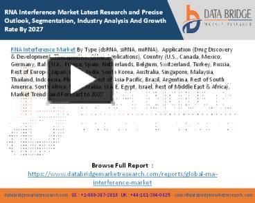 PPT – RNA Interference Market Latest Research and Precise Outlook ...