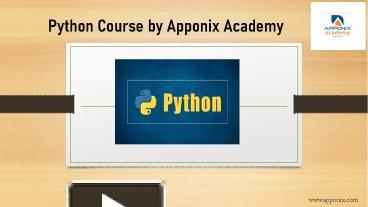 PPT – Python Course by Apponix Academy PowerPoint presentation | free ...