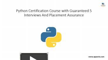PPT – Python Course by Apponix Academy | 100% Placement Assurance ...