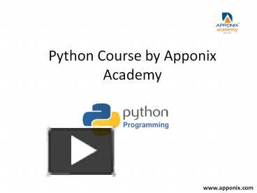 PPT – Python Course by Apponix Academy PowerPoint presentation | free ...