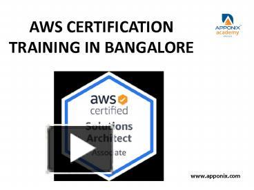 AWS Certification Training in Bangalore with Placement presentation ...