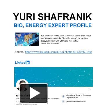 PPT – Yuri Shafranik PowerPoint presentation | free to download - id ...