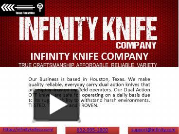 PPT – INFINITY KNIFE COMPANY (2) PowerPoint presentation | free to ...