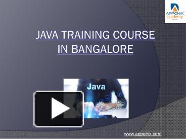 Java training Course in Bangalore presentation | free to download
