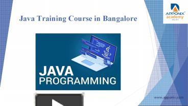 PPT – Java training Course in Bangalore PowerPoint presentation | free ...