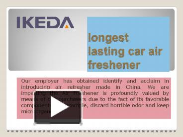 PPT – Air Refresher - Afreshener.com PowerPoint presentation | free to ...