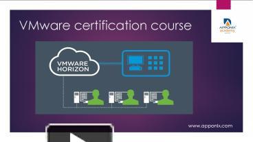 VMware certification presentation | free to download