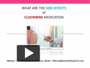 PPT – Does CLADRIBINE Cause Hair Loss? PowerPoint presentation | free ...