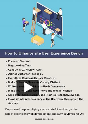 PPT – How to Enhance site User Experience Design PowerPoint ...