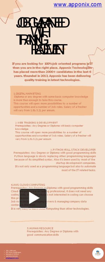 PPT – Job Guaranteed Training with Placement PowerPoint presentation ...