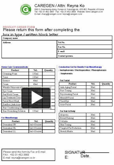 Please return this form after completing the box in type written block ...