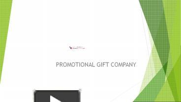Promotional Gifts Company presentation | free to download