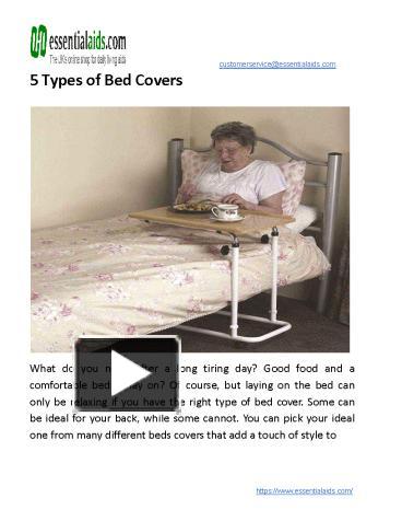 5 Types of Bed Covers presentation | free to download
