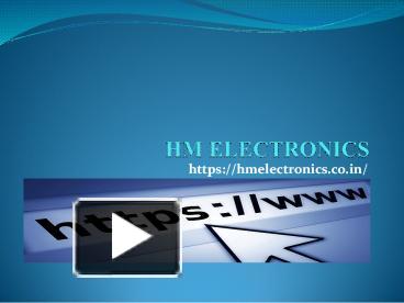 PPT – LED TV manufacturers in India: HM Electronics PowerPoint ...