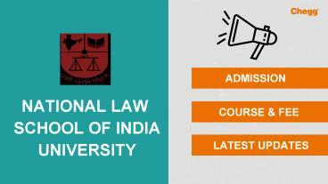 PPT – National law School of India University NLS Nagarbhavi PowerPoint ...