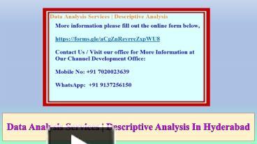 PPT – Data Analysis Services | Descriptive Analysis In Hyderabad ...