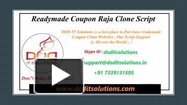 PPT – Readymade Coupon Raja Clone Script - DOD IT Solutions PowerPoint ...