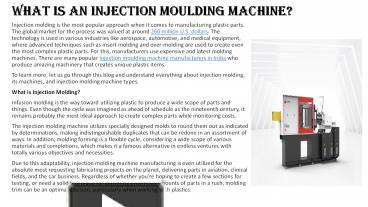 PPT – What Is an Injection Moulding Machine? PowerPoint presentation ...