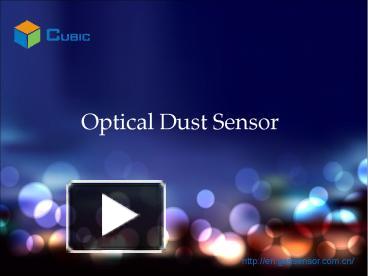 PPT – Optical Dust Sensor PowerPoint presentation | free to download ...
