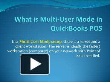 Set up and Install a Multi-User Network presentation | free to download
