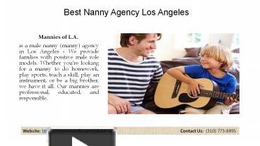 PPT – Manny Male Nanny PowerPoint presentation | free to download - id ...